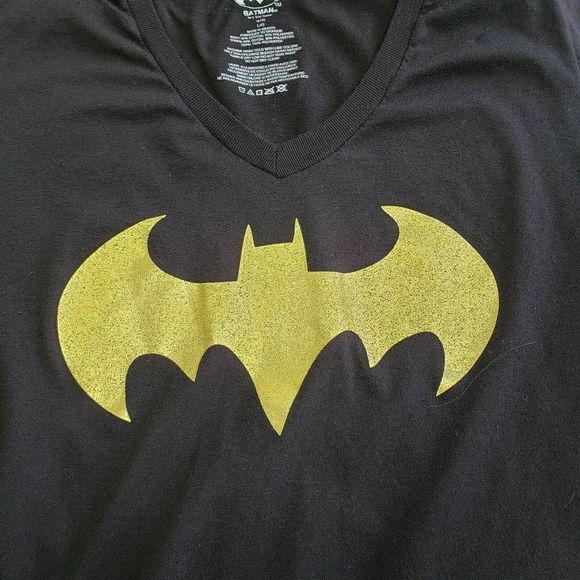 DC Comics | Tops | Batman Character Costume Metallic Gold Logo Large ...